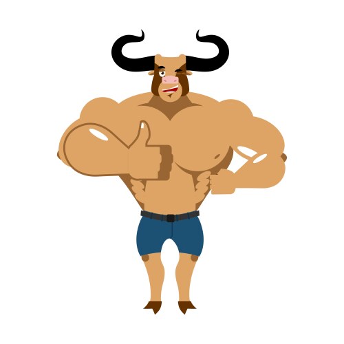 Mythological ancient greek minotaur Royalty Free Vector