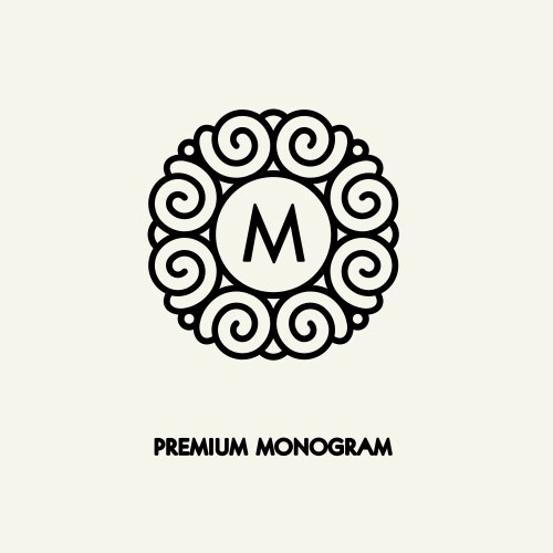 Ornament round frame Royalty Free Vector Image