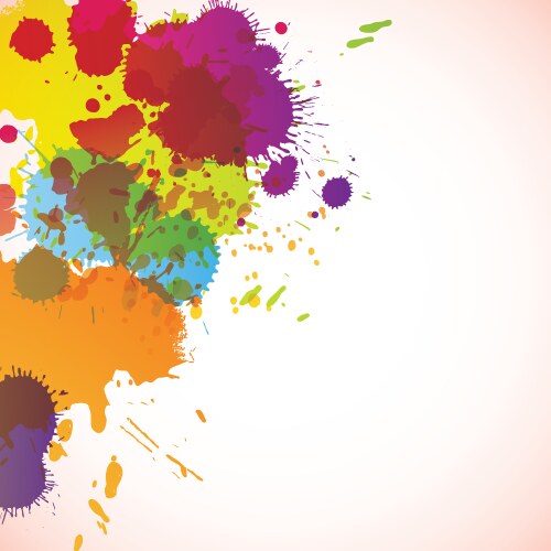 Paint splatter heart Royalty Free Vector Image