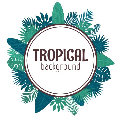 Aloha hawaii card design with tropical palm leaves