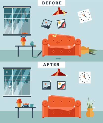 Dirty messy room Royalty Free Vector Image - VectorStock Dirty messy room Royalty Free Vector Image - VectorStock