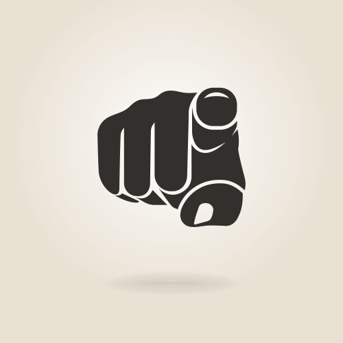 Pointing finger Royalty Free Vector Image - VectorStock
