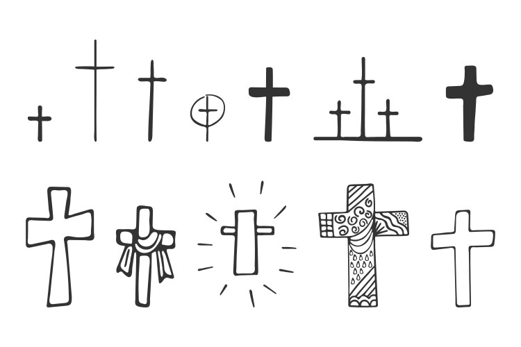 Christian cross Royalty Free Vector Image - VectorStock