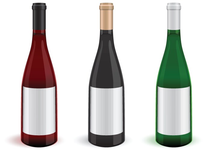 Wine bottles Royalty Free Vector Image - VectorStock