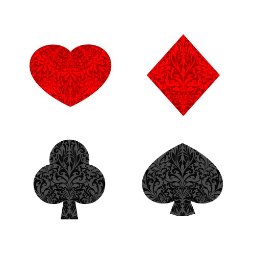 Outline Diamond Playing Card Vector Images (over 4,400)
