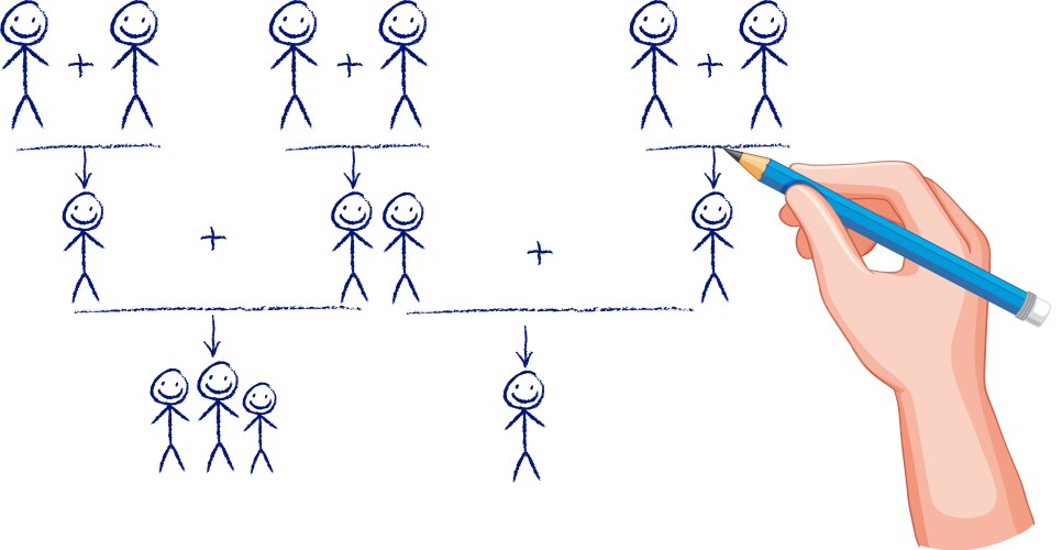 Stick Figure Teamwork Vector Images (over 2,200)
