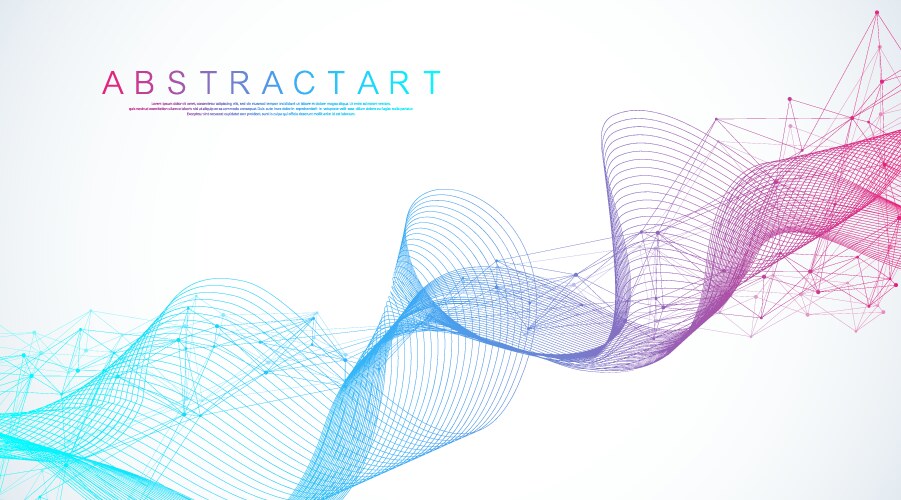 Network Connection Dots And Lines Technology Vector Image