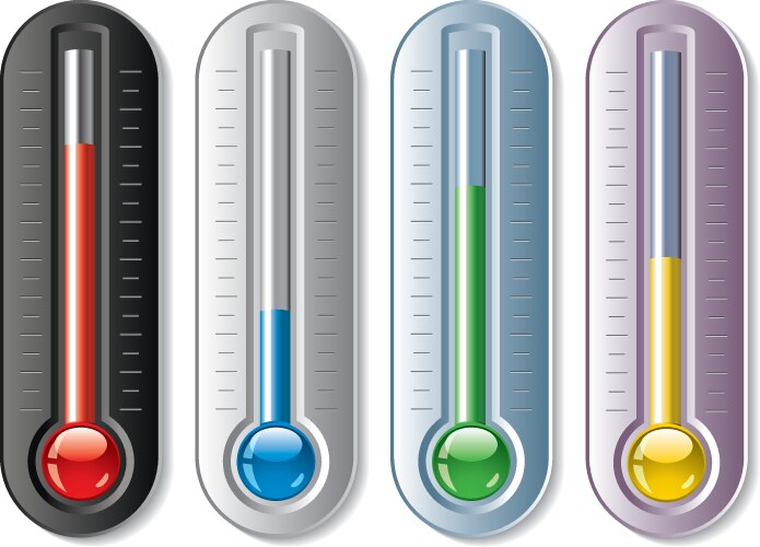 Thermometer Icons Royalty Free Vector Image - VectorStock