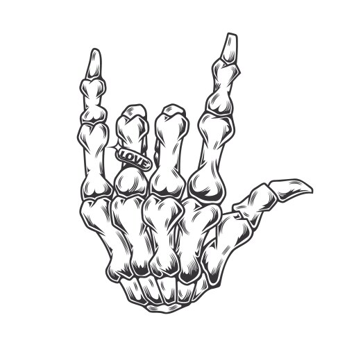 Skeleton Rock Hand Vector Images (over 2,800)