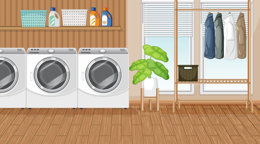 Clothes in washing machine Royalty Free Vector Image