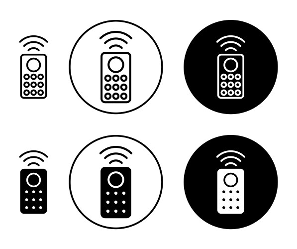 Multichannel icon set on white background Vector Image