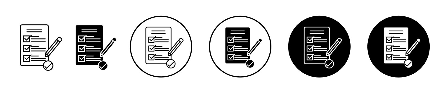Requirements icon set on white background Vector Image