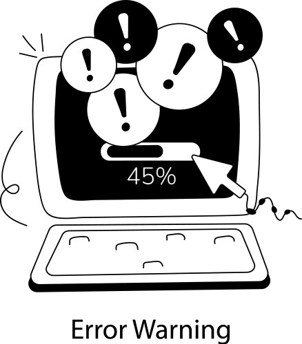 Software error Royalty Free Vector Image - VectorStock