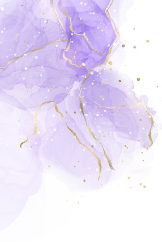 Purple lavender liquid watercolor background Vector Image