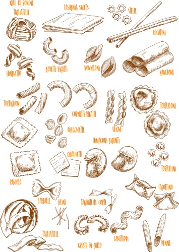 Italian food icons set Royalty Free Vector Image Italian food icons set Royalty Free Vector Image