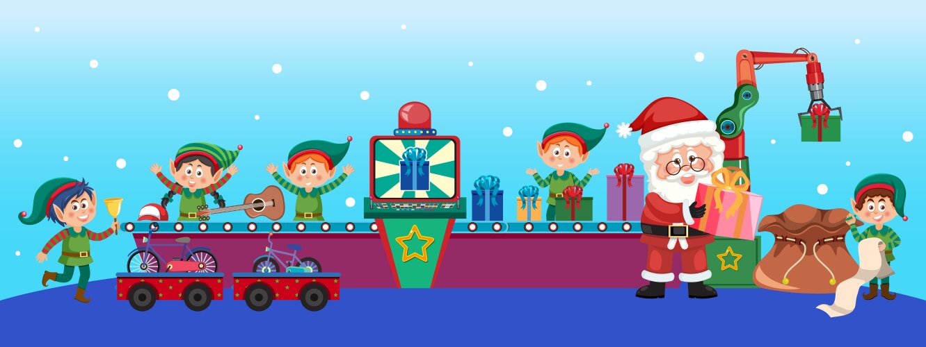 Cartoon Christmas Elves Vector Images (over 2,500)