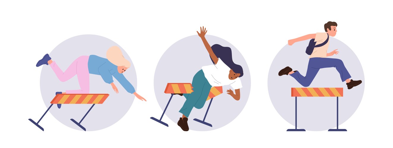Hurdle People Cartoon Vector Images (over 310)