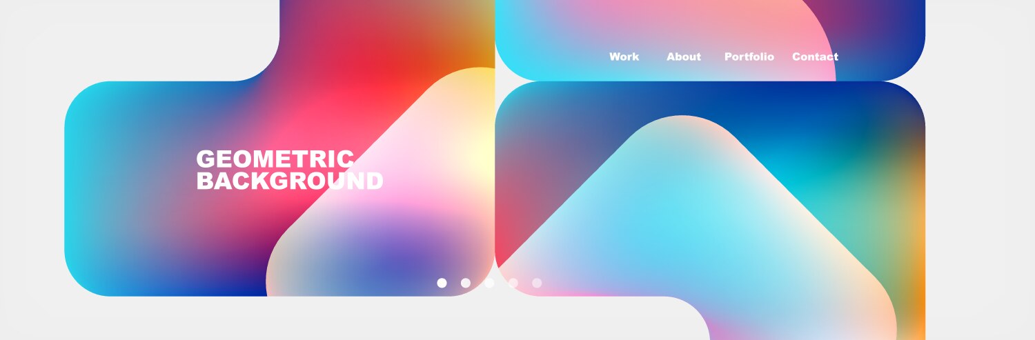 Teal liquid color background design for landing Vector Image