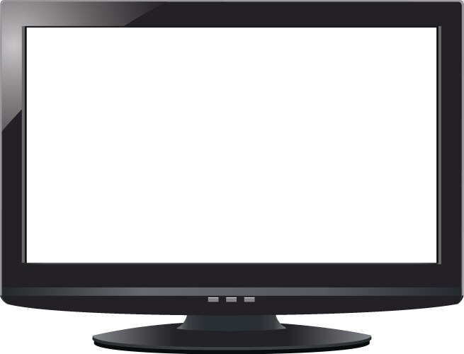 Lcd screen sunset Royalty Free Vector Image - VectorStock