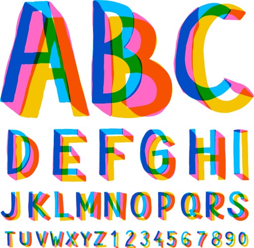 Colorful Alphabet Vector Images (over 240,000)