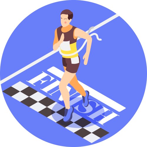Isometric fitness infographics Royalty Free Vector Image