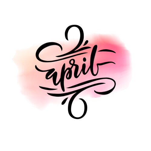 April Calligraphy Vector Images (over 4,300)