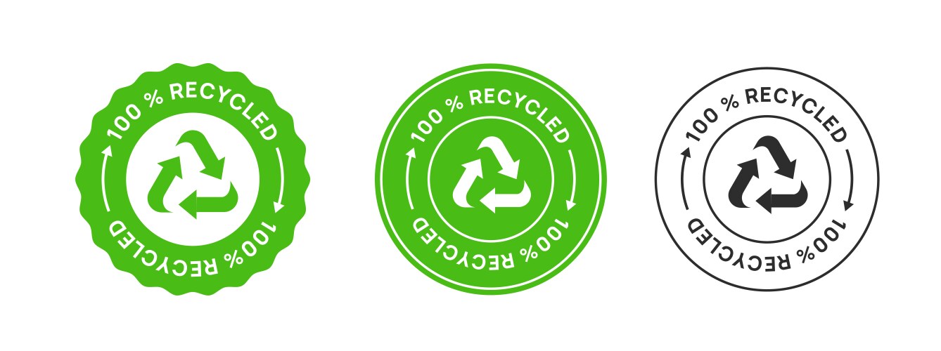 Biodegradable and compostable icon product Vector Image