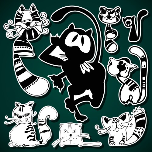 Cartoon Cats Vector Images (over 190,000)