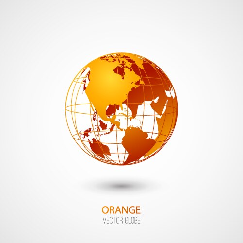 Earth hand drawn globe watercolor texture world Vector Image