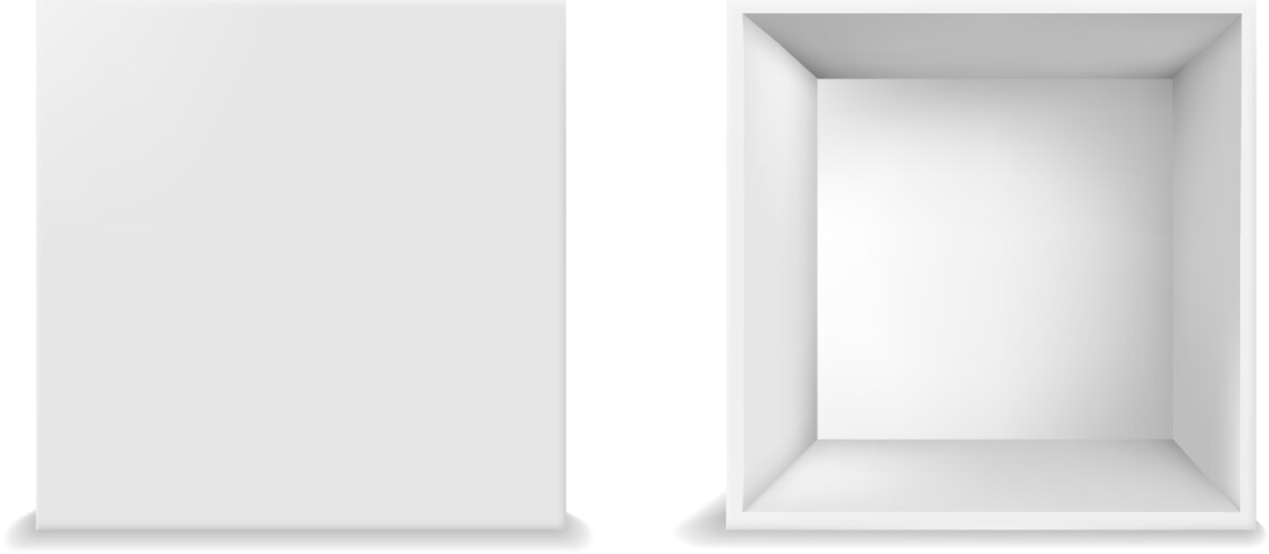 Blank box set Royalty Free Vector Image - VectorStock