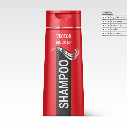 Plastic bottle shampoo Royalty Free Vector Image