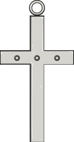 Jesus cross christian cartoon Royalty Free Vector Image