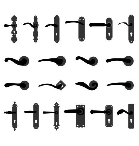 Door knocker Royalty Free Vector Image - VectorStock