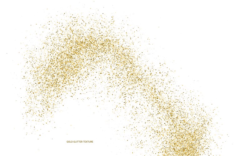 Gold glitter texture Royalty Free Vector Image