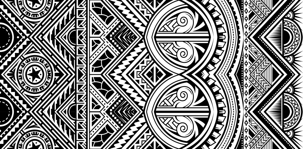 Polynesian ethnic ornament Royalty Free Vector Image