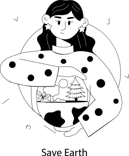 Save Earth Drawing Vector Images (over 4,600)