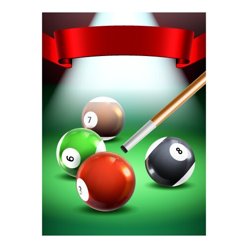 Billiard Flyer Template Vector Images (over 170)