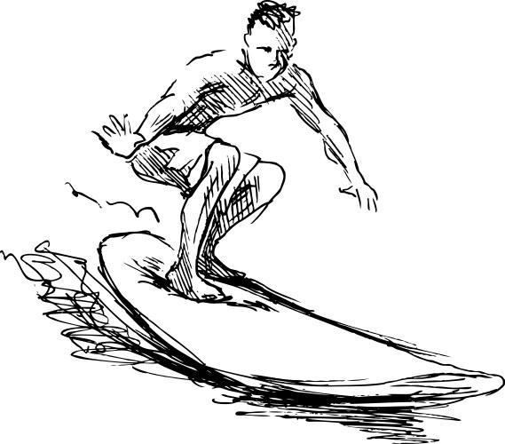 Surfer Sketch Vector Images (over 1,100)