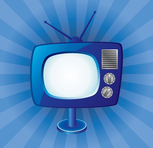 Retro tv set Royalty Free Vector Image - VectorStock