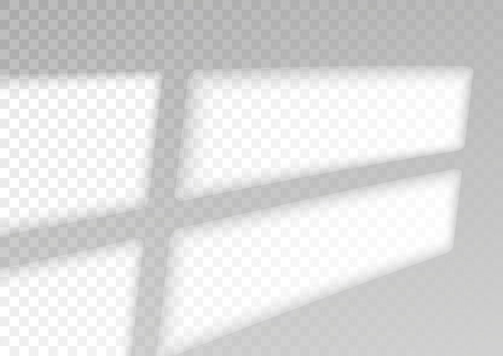Transparent shadow window silhouette Royalty Free Vector