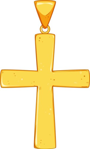 Jesus cross christian cartoon Royalty Free Vector Image