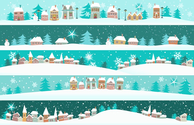Winter banners Royalty Free Vector Image - VectorStock