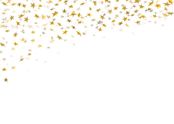 Yellow gold glitter confetti on white background Vector Image