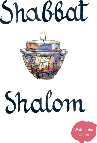 Shabbat Shalom Jewish Vector Images (over 250)