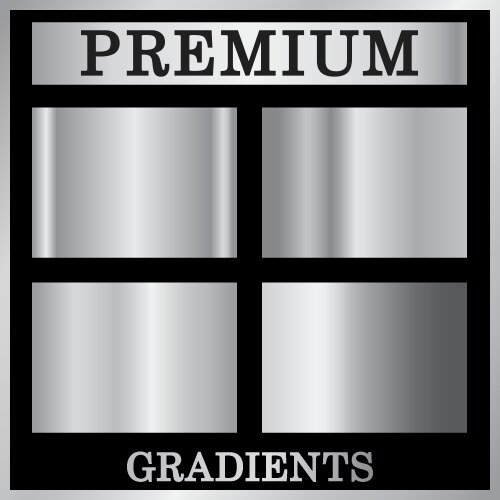 Silver foil horizontal texture gradation Vector Image