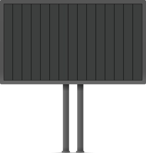 Blank urban advertising board template Royalty Free Vector