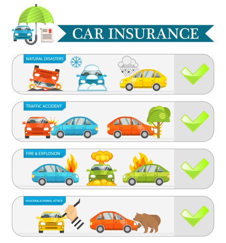 Insurance company agent infographics design Vector Image