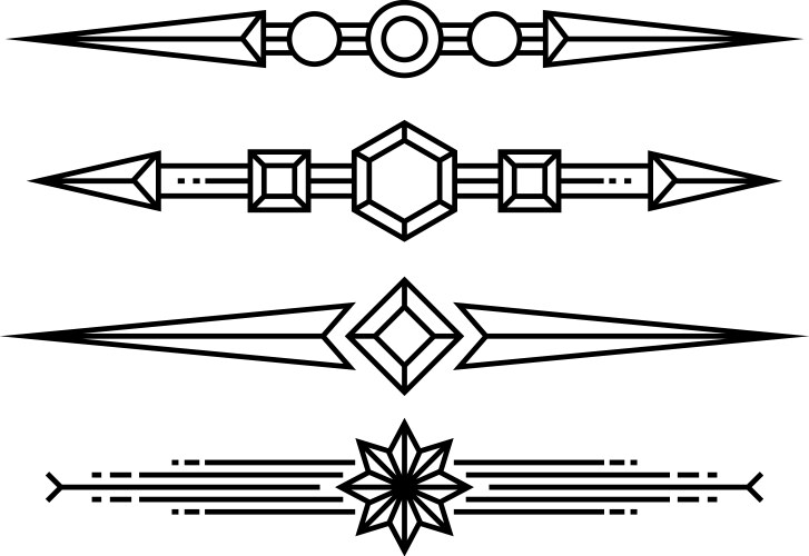 Decorative page break line vintage text separator Vector Image