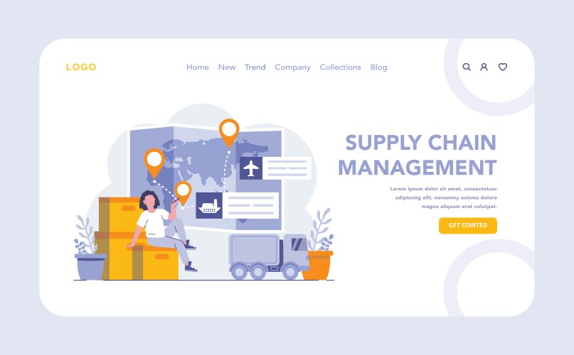 Sustainability and operational processes concept Vector Image