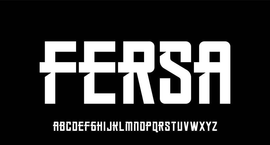 Bold condensed font for poster and headline Vector Image